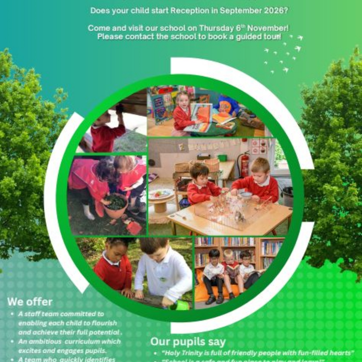 Holy Trinity Church of England Primary School - Reception Open Day